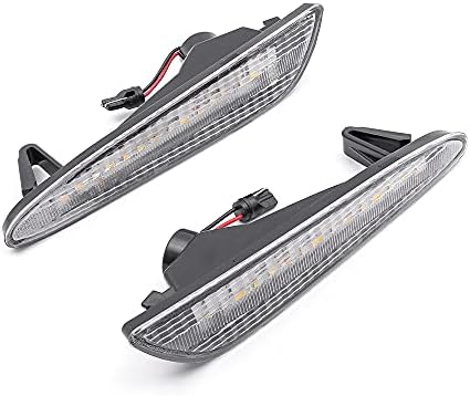 Amazon.com: 2Pcs Full LED Amber Side Marker Lights for Benz Mercedes E ...