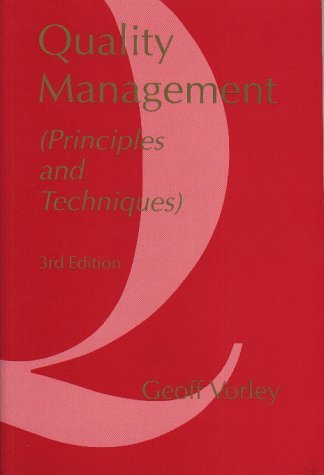 Amazon | Quality Management: Principles and Techniques | Vorley, Geoff ...