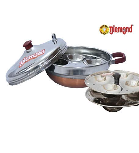 Diamond Stainless Steel Idly Cooker 10 Hole : Amazon.in: Home & Kitchen
