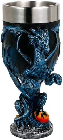 Ottalent Blue Dragon Goblet Stainless Steel Dungeons and Dragons Gift ...