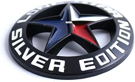 Dhe Best Car Lone Star Silver Edition Texas Emblem Decal Badge Sticker ...
