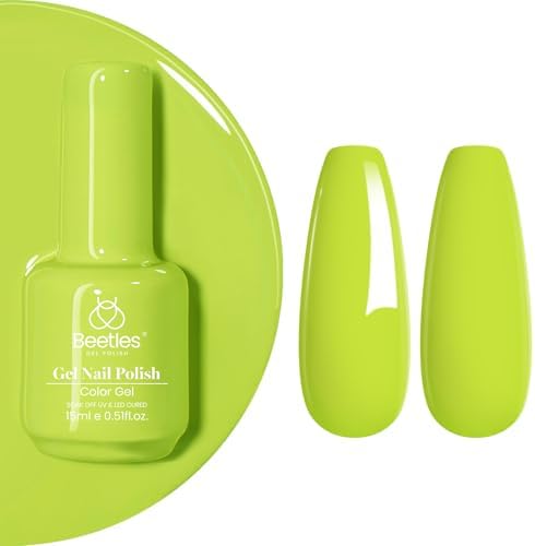Amazon.com: Beetles Green Gel Nail Polish - Fresh Greenery 15ML/0.51Fl ...