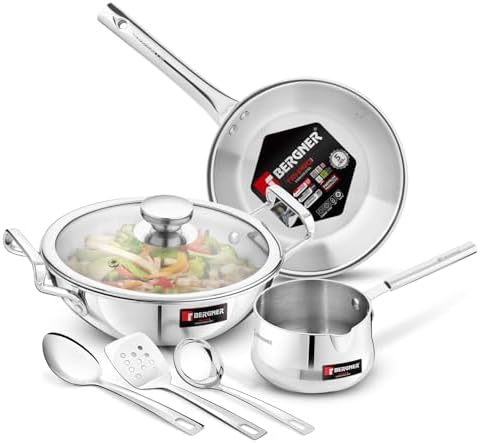 Buy Tefal Delicia Non-Stick Cookware Set of 5 | Kadhai | Tawa | Fry Pan ...