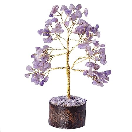 Amethyst crystal tree 100 beads | Vastu feng shui home decor showpiece ...