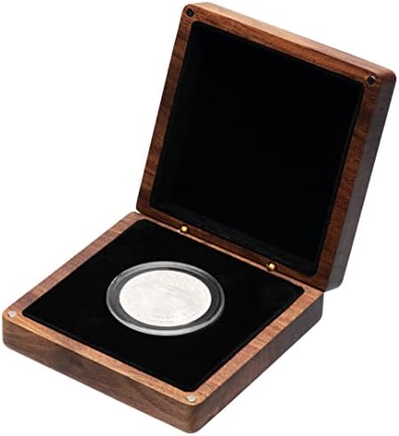 Amazon.com : COSISO Single Walnut Wood Challenge Coin Presentation ...