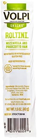 Amazon.com: Volpi Roltini Mozzarella and Prosciutto, 1.5 Ounce ...
