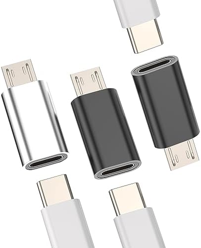 Adaptateur USB C vers Micro USB(Lot de 3) Type Jack Chargeur Cable USBC ...