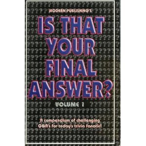 Is That Your Final Answer?: Modern Publishing: 9780766606005: Amazon ...