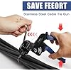 Amazon.com: Metal Zip Ties Tool, Stainless Steel Gun Kit, Heavy Duty ...