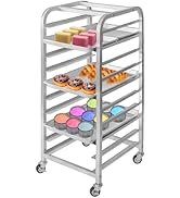 Amazon.com: lopeztek 10-Tier Quarter & Half Sheet Pan Rack - Bread ...