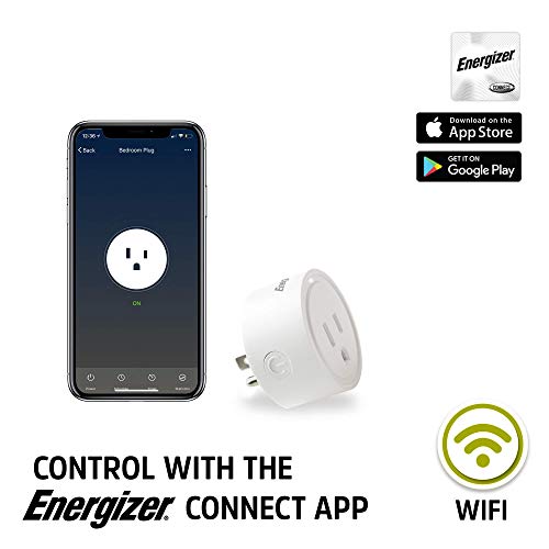 Energizer Connect Smart WiFi Plug, Mobile Connect App Enabled, Voice ...
