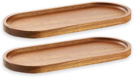 Amazon.com | LorisArm 11.2"x 4" Small Wooden Serving Platters and Trays ...