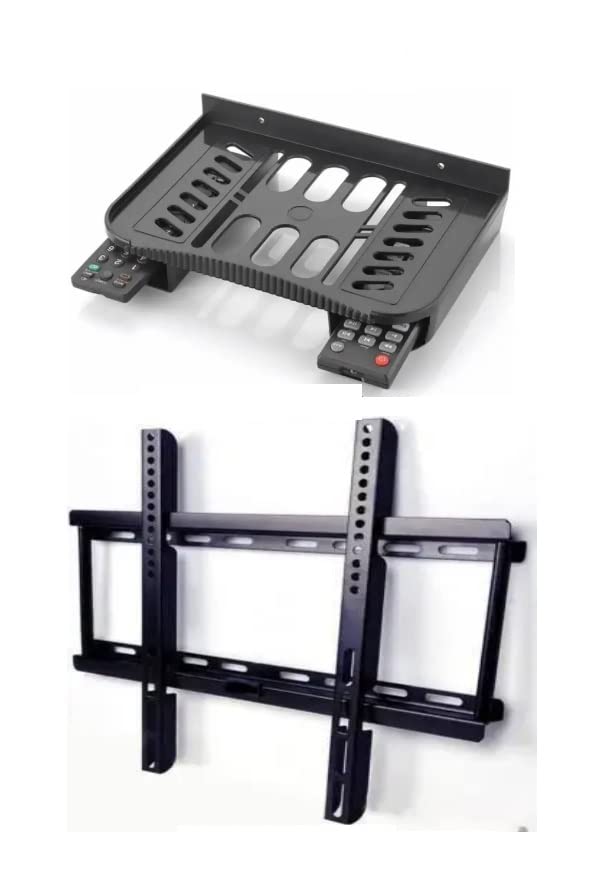Buy Wellsons Combo of Setup Box Stand & TV Wall Mount Stand for 26 to ...