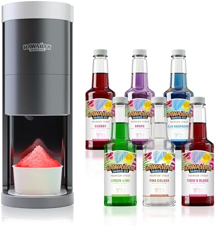 Amazon.com : Hawaiian Shaved Ice Syrup 6 Pint Pack of Cherry, Grape ...