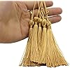 Amazon.com: 100pcs 13cm/5 Inch Silky Floss Bookmark Tassels with 2-Inch ...