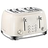 Amazon.com: 4 Slice Toaster Roter Mond Retro Stainless Steel with Bagel ...
