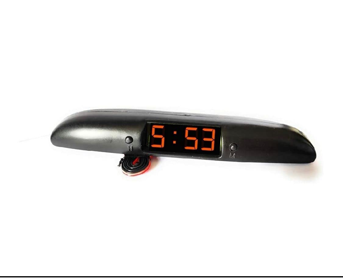 Dolphin Digital Led Santro Clock ORANGE display : Amazon.in: Industrial ...