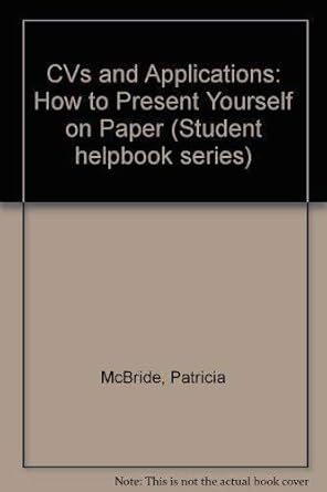 CVs and Applications: How to Present Yourself on Paper (Student ...