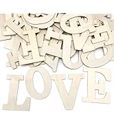 Amazon.com: 96Pcs Wooden Letters for Crafts, 3 Inch Unfinished Capital ...