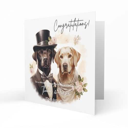 Personalised Wedding Day Card, Congratulations to the Bride and Groom ...