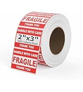 Amazon.com : Fragile Stickers 3" X 5", 2000 Eye-catching Fragile ...