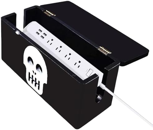 Amazon.com: Wooden Skull Power Strip Cover Box - Large Cable Organizer ...