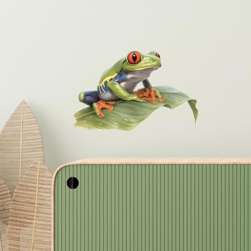 Amazon.com: Cute Frog Decals Wall Stickers Jumping Frogs with ...