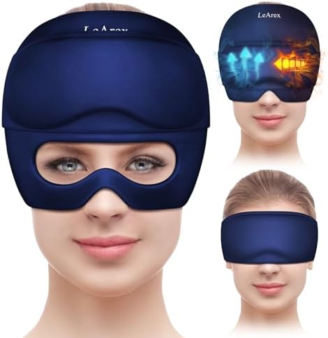 Amazon.com: EXQUISLIFE Migraine Headache Relief Cap, Gel Ice Head Wrap ...