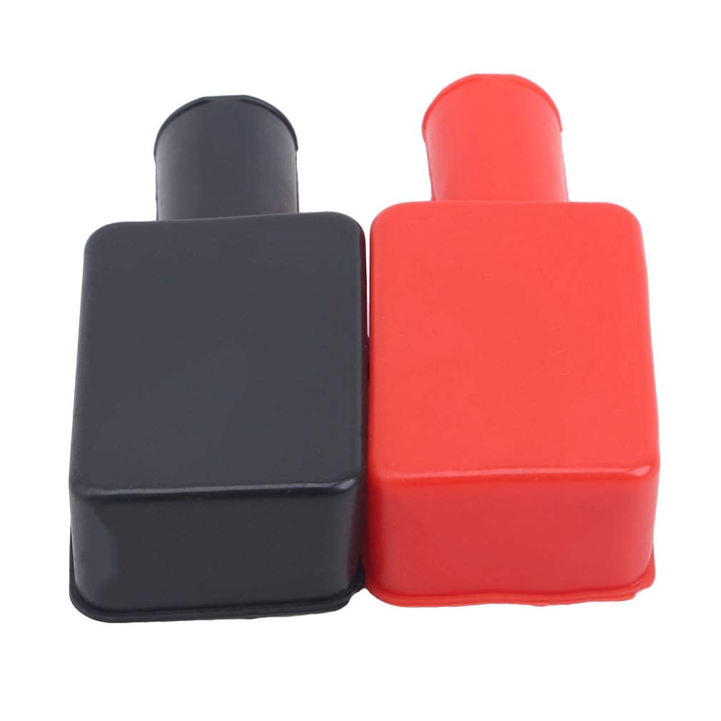 Amazon.com: Black and Red Battery Terminal Insulator Covers Cap ...