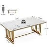 Amazon.com: Tribesigns 70.87" Executive Desk, Modern Office Desk ...