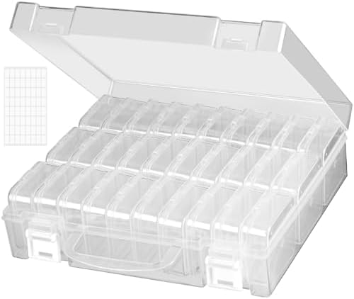 30 Compartments Small Storage Boxes (5.6 x 5.6 x 2.1 cm), Small Parts ...