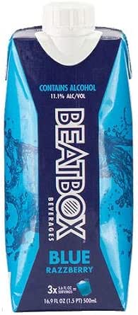 Amazon.com: Beatbox Beverages Blue Razzberry, 11.1% Abv, 500 Ml ...