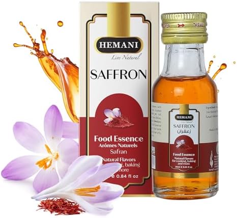 Amazon.com: Hemani Saffron Food Essence 25 ml Halal - Natural ...