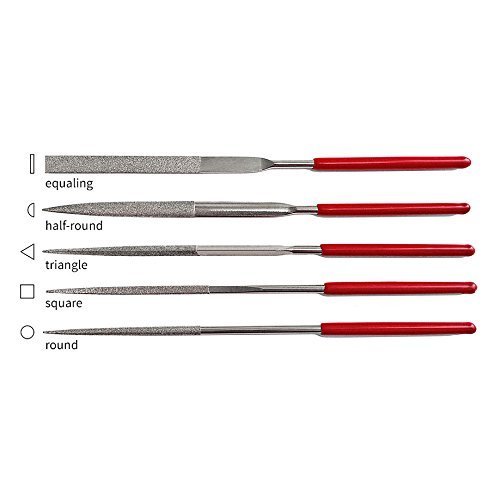 SWISSO Diamond Files Set Triangle/Square/Round/Half-Round/Flat for ...