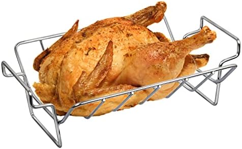 Amazon.com : Burly grill Turkey Rack Turkey Roast Rack for Big Green ...
