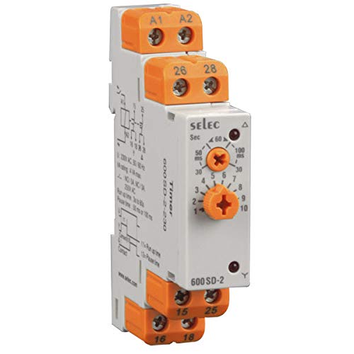 Selec 600SD DIN Rail Mounting Analog Star Delta Function Timer by ...