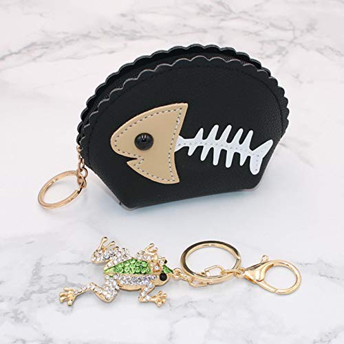 Yoolo Wallet Keychain Set Hand Holding Fishbone Wallet Frog Diamond ...
