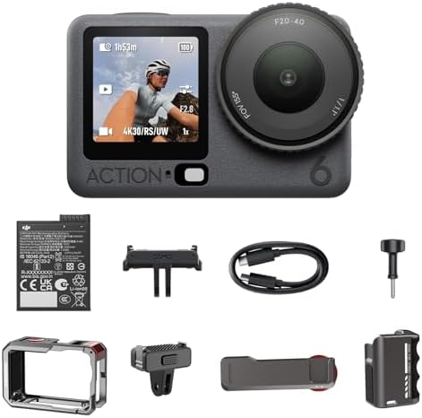 Amazon.com : DJI Osmo Action 6 8K Waterproof Action Camera Bundle, 1/1 ...