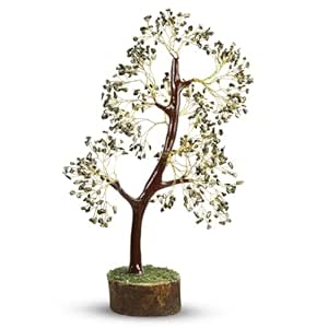 Buy Reiki Crystal Products Natural Pyrite Tree 500 Beads Golden Pyrite ...