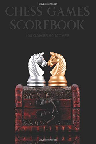 Buy Chess Games Scorebook 100 Games 90 Moves: Chess Match Log Book ...