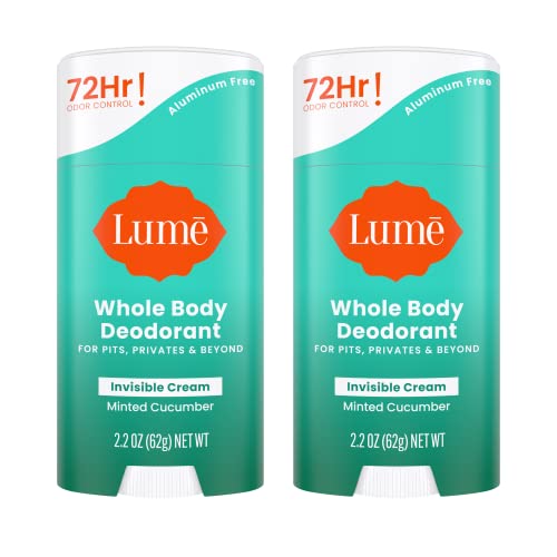 Amazon.com : Lume Whole Body Deodorant - Invisible Cream Stick - 72 ...