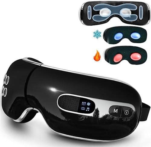 Amazon.com: Fmalve Eye Massager with Heat and Cooling for Migraines ...