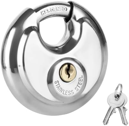 ASelected 70 Mm Stainless Steel Disc Lock Outdoor Heavy Duty Waterproof ...