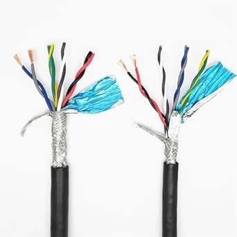 5M RVSP Twisted Pair Shielded Cable2/4/6/8Core 26~20 18AWG RS485 Signal ...