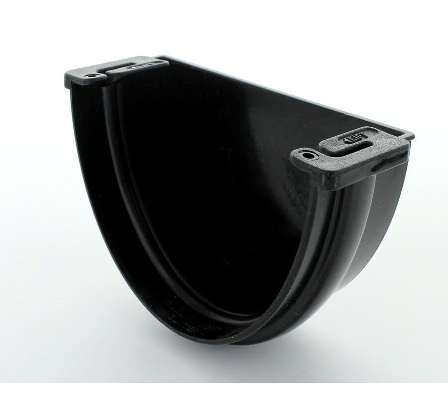 Marley Deepflow RED10 Deep Style Gutter External Stopend Black : Amazon ...