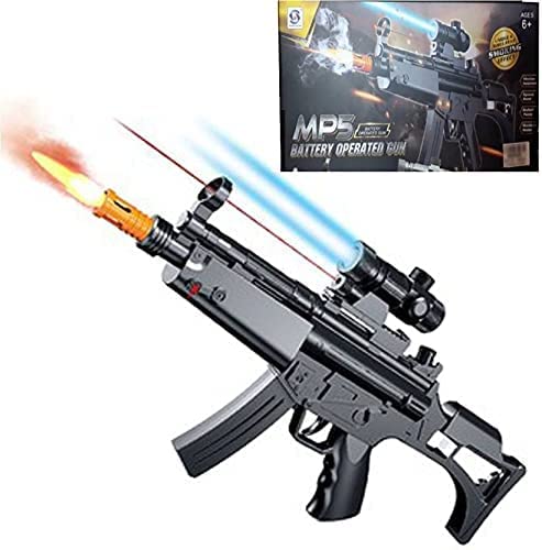 BLISSY HOME MP5 Toy Gun with Wonderful Smoke Effect, ULTRASONIC Laser ...