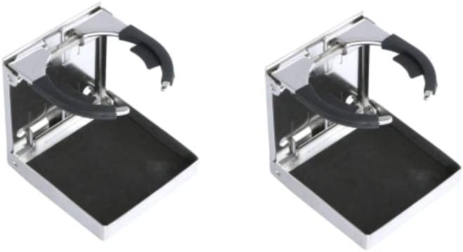 Amazon.com: 2 Pack Stainless Steel Adjustable Cup Holder, Folding Drink ...