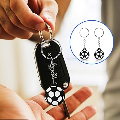 Abeillo 12 Pieces Football Keyrings,Football Key Rings Ornament,Soccer ...