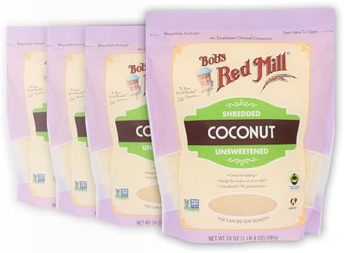 Amazon.com: Bob's Red Mill Shredded Coconut, 24oz (Pack of 4) - Non GMO ...