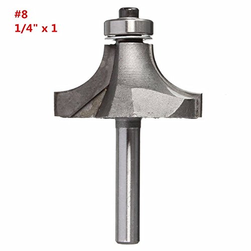1 Piece 1/4 Inch Shank Roundover Bit Router Tool Beading Router Cutter ...
